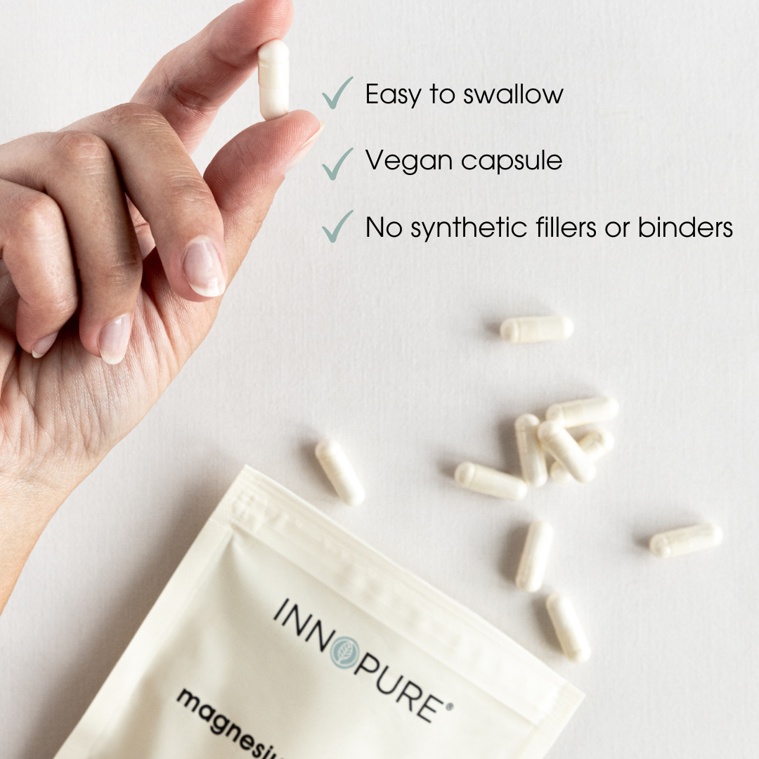 Magnesium Glycinate 180 Capsules 500mg Providing 100mg Elemental ...