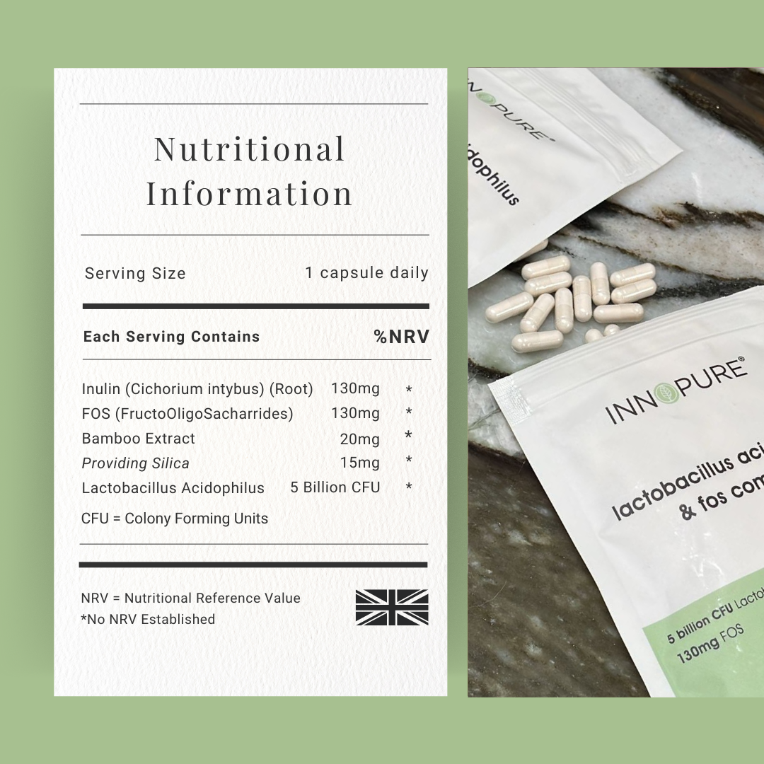 Probiotics & Prebiotics - Lactobacillus Acidophilus & FOS Complex | 12 ...