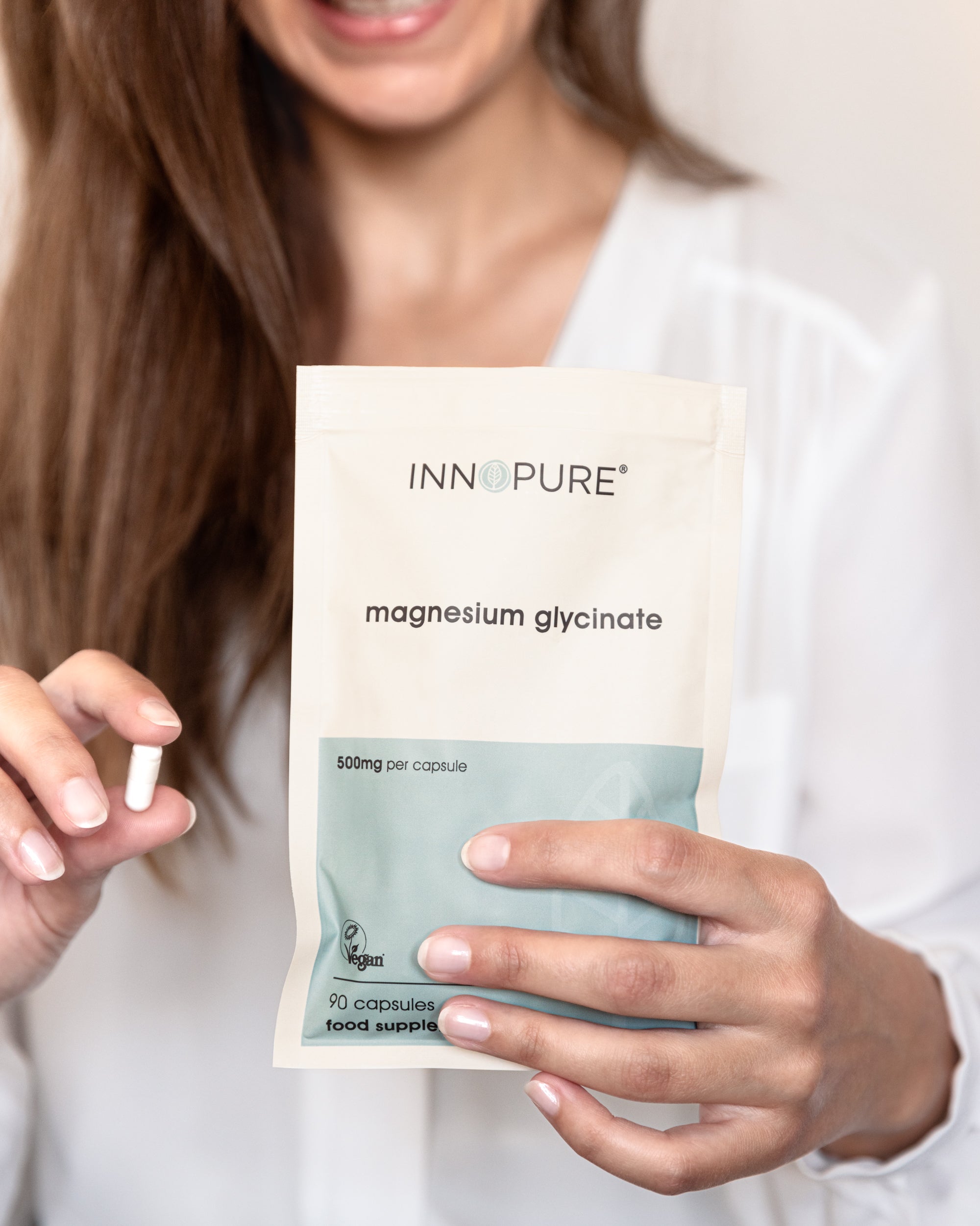 Magnesium Glycinate 180 Capsules 500mg Providing 100mg Elemental ...